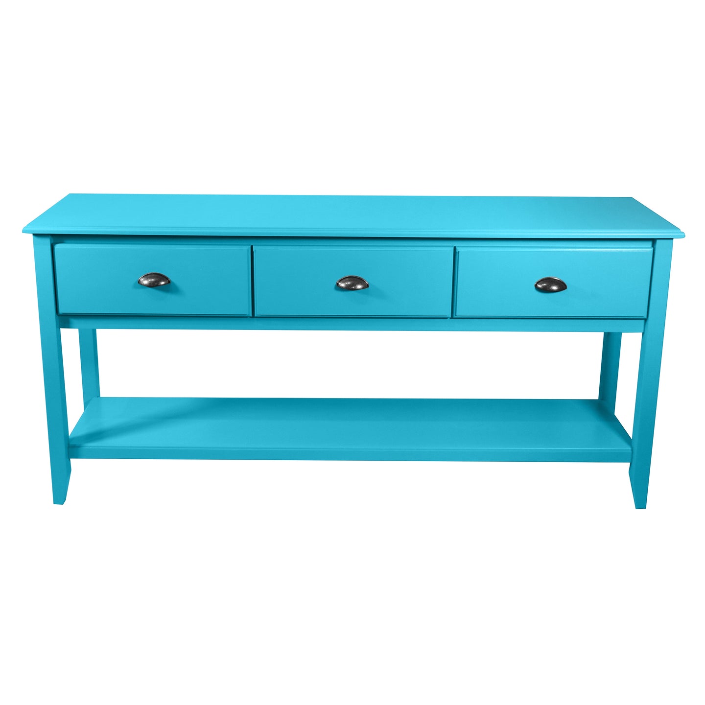 Wide Bay Hall Table with Shelf in Surf's Up